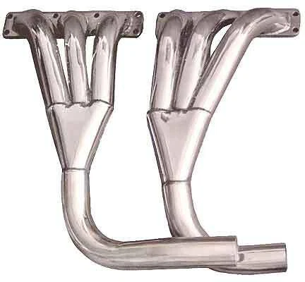 JAGUAR: E-TYPE SERIES 1 and 2 Tubular Manifold Large Bore 2" Stainless ...