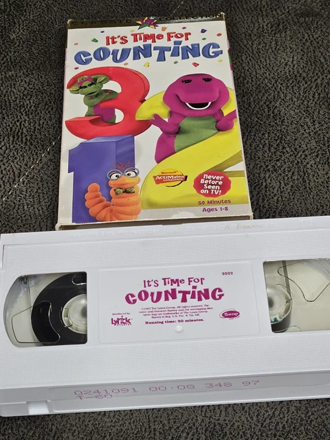 BARNEY IT’S TIME For Counting Classic Collection VHS Video Tape Sing ...
