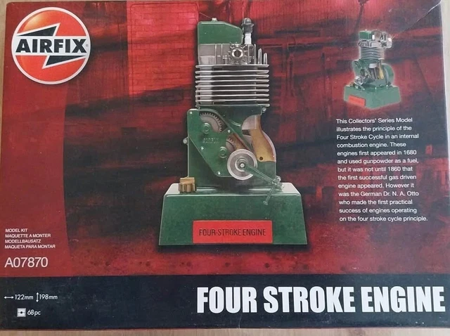 RARE AIRFIX A07870 Four Stroke Engine model kit, boxed 68 Pieces £31.92 ...