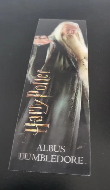 HARRY POTTER HOLOGRAPHIC Albus Dumbledore Bookmark Wizarding World £9. ...