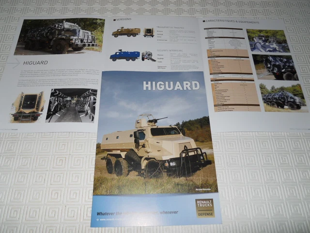 RENAULT TRUCK DÉFENSE SHERPA HIGUARD véhicule militaire brochure ...