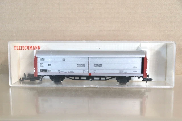FLEISCHMANN 5335 DB Porte Coulissante Marchandises Van Wagon 998-0 Mint ...