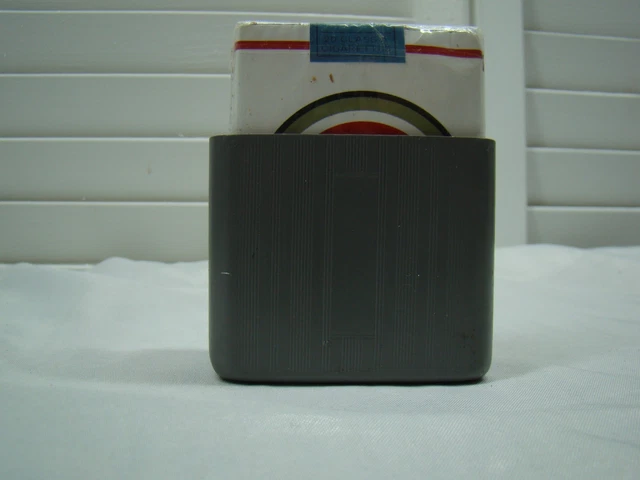VINTAGE CAR CIGARETTE pack holder Gray magnetic car cigarette pack ...