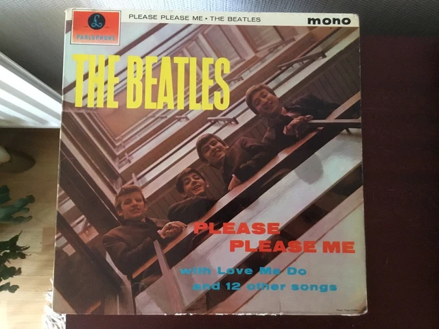 RARE BEATLES “PLEASE Please Me” 1963 Parlophone 1st Press Black/Gold UK ...