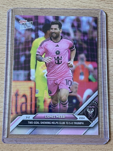 TOPPS NOW 2023 2024 Lionel Messi Inter Miami Card Number 12 £6.50 ...