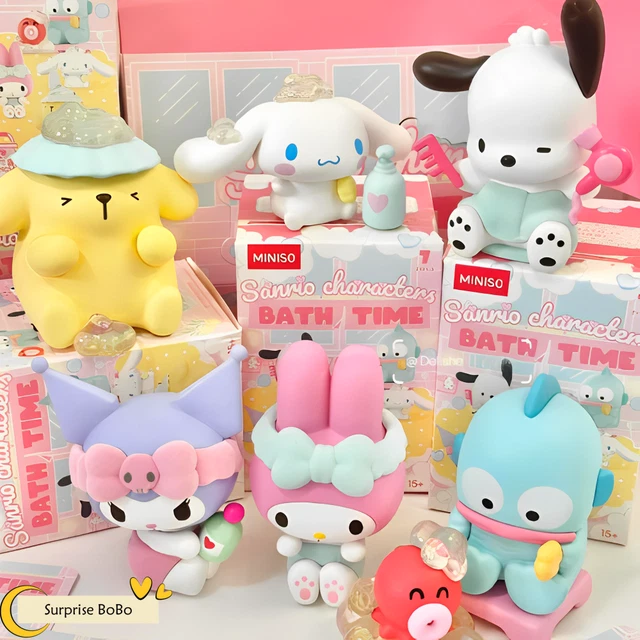 MINISO SANRIO CHARACTERS Bath Time Series Blind Box Confirmed Figure ...