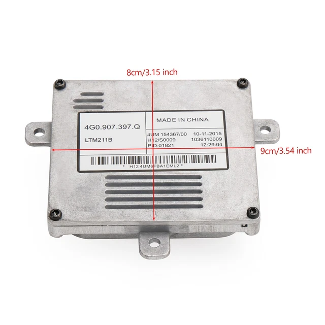 XENON HEADLIGHT BALLAST Control Unit 4G0907397Q Pour AUDI A6 C7 C EUR ...