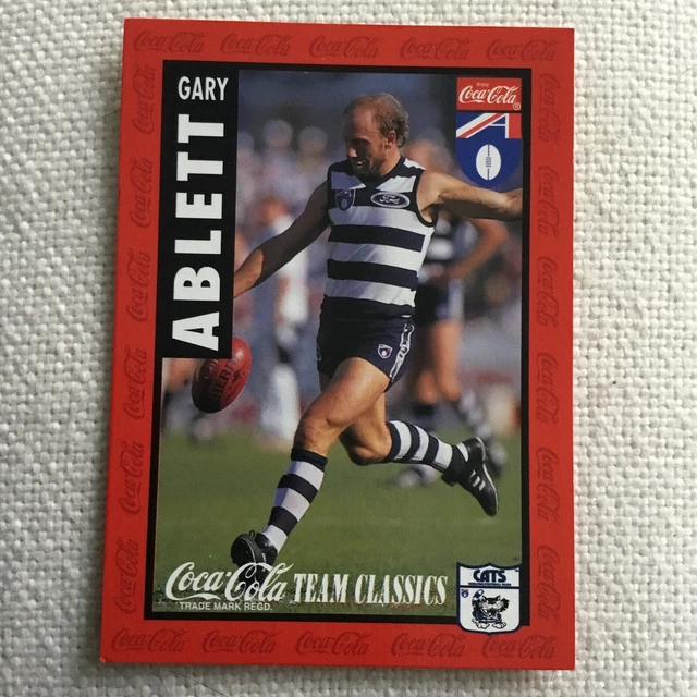 1995 AFL Select Geelong Coca Cola Gary Ablett Team Classics Card #9 $4. ...