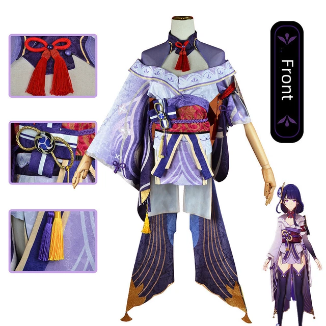 GIOCO GENSHIN IMPACT Beelzebul Raiden Shogun costume cosplay EUR 103,69 ...