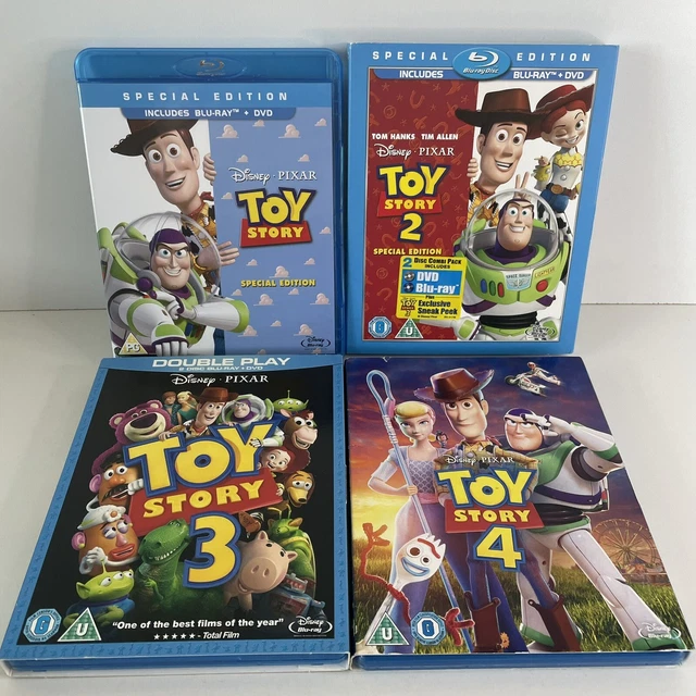 BLU-RAY BUNDLE TOY Story 1, 2,3 & 4 Lot Movie Disney Movies Blu Ray ...