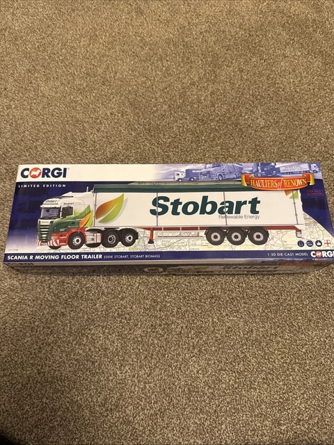CORGI CC13768 EDDIE Stobart Biomass Scania R Moving Floor Trailer 1:50 ...