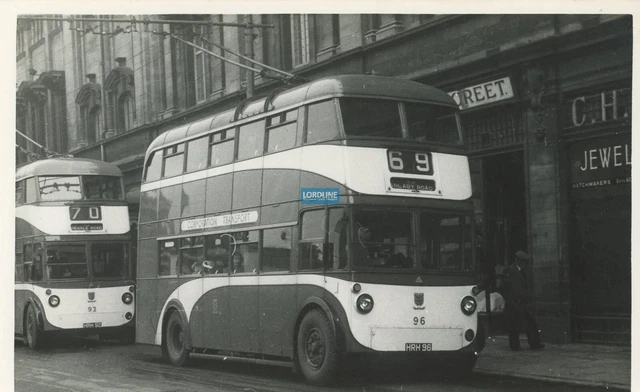 ALTE BUSFOTOS: HULL Corporation Transport Trolleybus Reg: HRH 96 ...