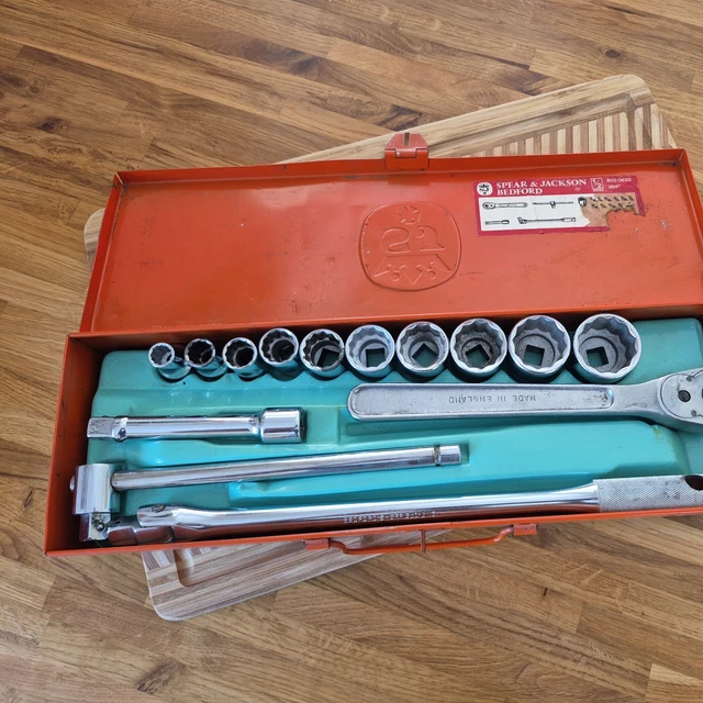 VINTAGE BEDFORD Socket Set 1/2" DRIVE. VGC 3/16 to 3/4 w white £47.52 ...