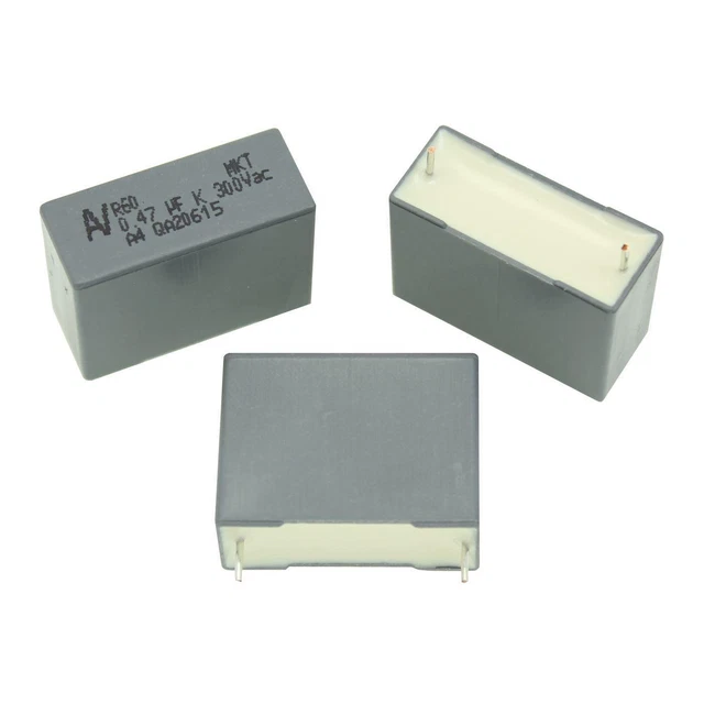 10X MKT FOIL Capacitor Radial 0,47µF 300V AC Arcotronics R603N3470JB00K ...