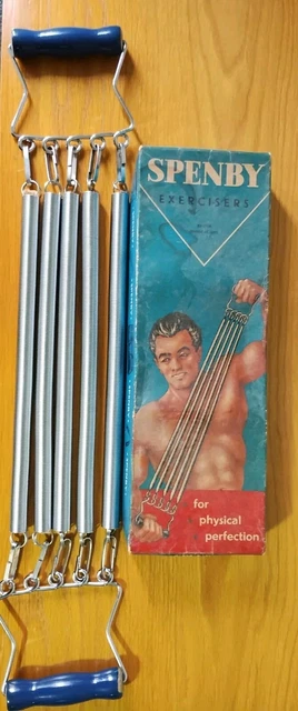 VINTAGE SPENBY EXERECISER (Chest Expander) 1960's - Rare 5 Spring ...