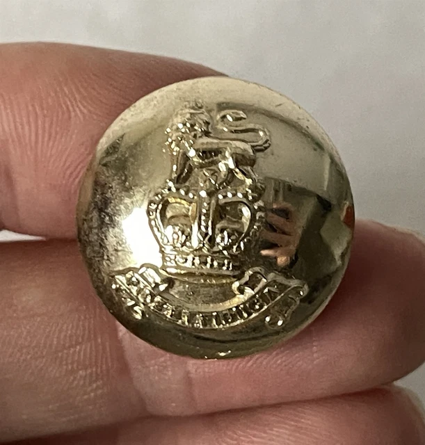 26MM VINTAGE ROYAL ARMY PAY CORPS RAPC Staybrite QE Crown Military ...
