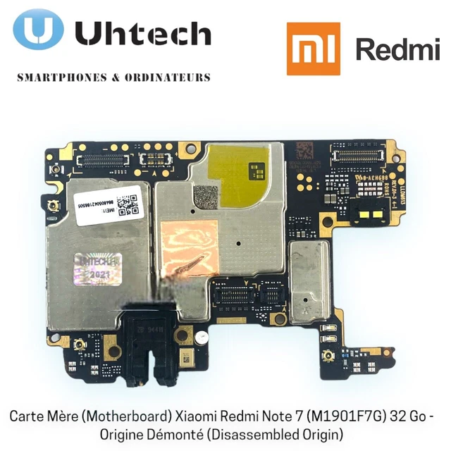 CARTE MÈRE (MOTHERBOARD) Xiaomi Redmi Note 7 (M1901F7G) 32 Go - Origine ...