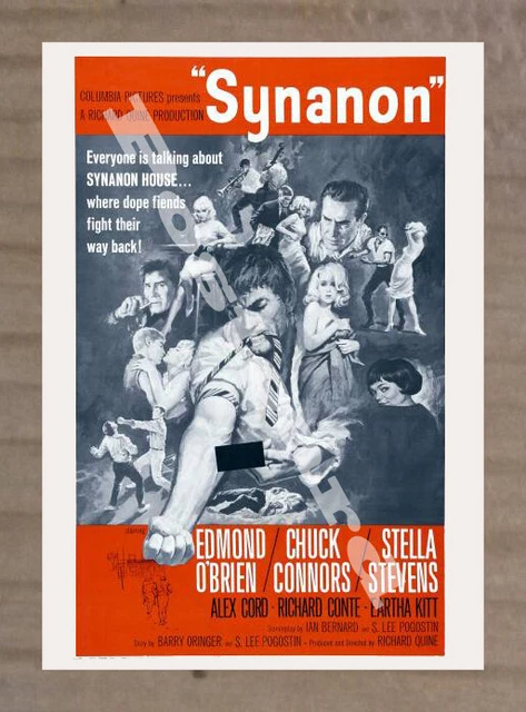 HISTORIC SYNANON 1965 Movie Advertising Postcard $6.00 - PicClick AU