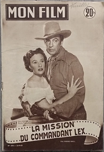 MF 370/GARY COOPER/LA Mission Du Commandant Lex/Western/André De Toth ...