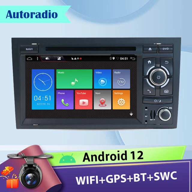 7& AUTORADIO GPS Navi Android 12 Pour Audi A4 B6 B7 S4 RS4 SEAT 2003 ... 7& AUTORADIO GPS Navi Android 12 Pour Audi A4 B6 B7 S4 RS4 SEAT 2003 ...