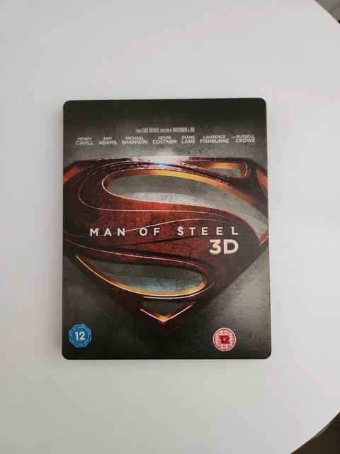 MAN OF STEEL 3D Steelbook Blu Ray 2 Disc EUR 17,10 - PicClick IT