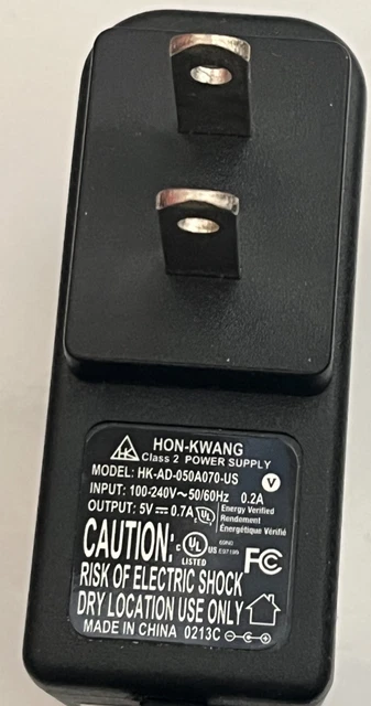 HON-KWANG HK‑A040070‑US AC Adapter 5V 0.7A Power Supply - Barrel Plug ...