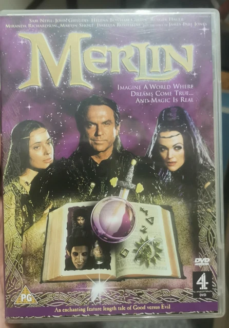 MERLIN DVD C4 Show Sam Neill Helena Bonham Carter John Gielgud Rutger ...