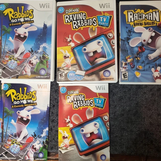 RABBIDS GO HOME Rayman Raving Rabbids TV Party Tested (Nintendo Wii ...