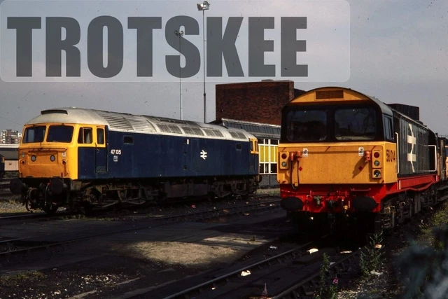 35MM SLIDE BR British Railways Diesel Loco Class 47 47135 Saltley 1984 ...