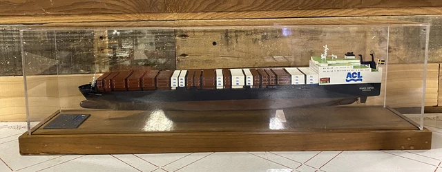 VINTAGE ACL ATLANTIC Container Line Model Ship By Modelos Navales Riera ...