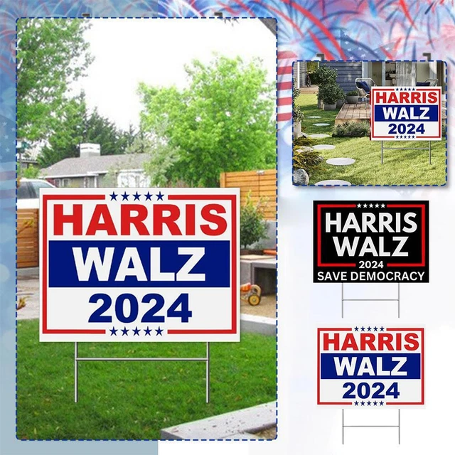 HARRIS WALZ YARD Sign, Kamala Harris Tim Walz 2024 Sign, New Harris ...