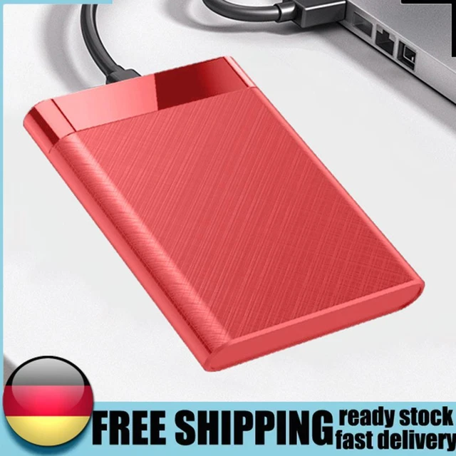 BOÎTIER DE DISQUE dur externe 2,5 pouces USB 3.0 vers SATA pour SSD et disque dur (rouge ...