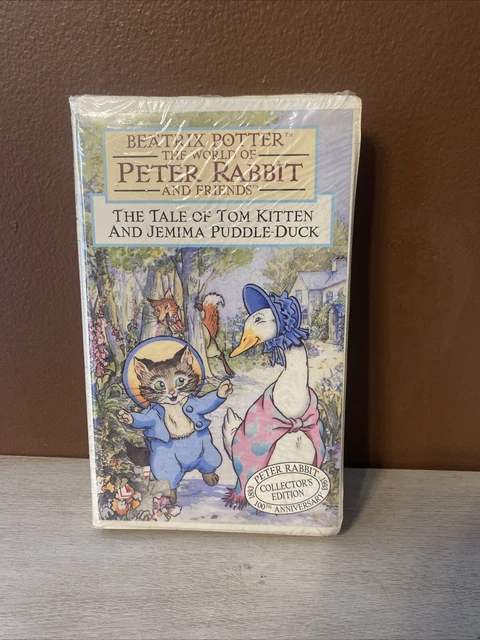 PETER RABBIT-THE TALE of Tom Kitten&Jemima Puddle-Duck (VHS 1993) NEW ...