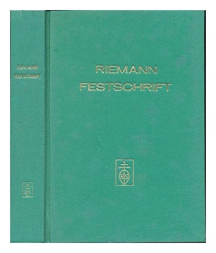 MENNICKE, CARL. RIEMANN, HUGO (1849-1919) Riemann-Festschrift ...