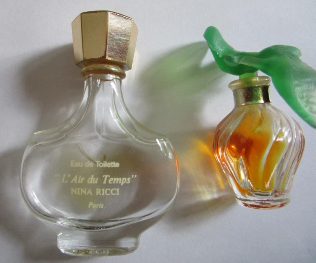 2 FLACONS ANCIENS du parfum "L'Air du Temps " Nina Ricci EUR 13,00 ...