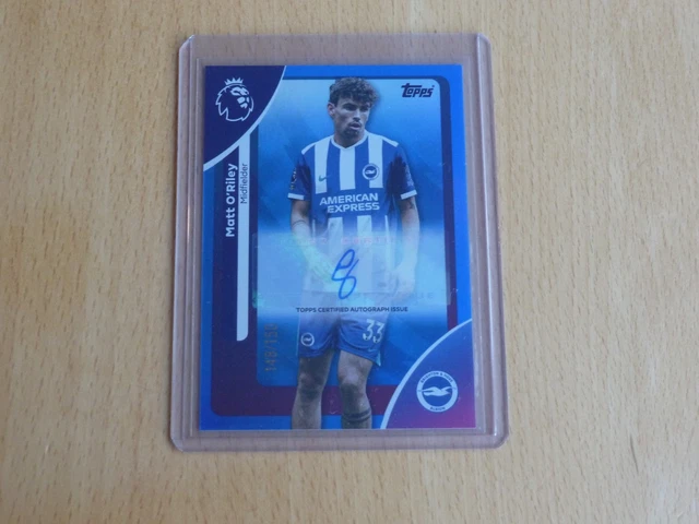 TOPPS PREMIER LEAGUE 2026 Brighton Matt O'Riley Auto - Numbered 148/150 ...