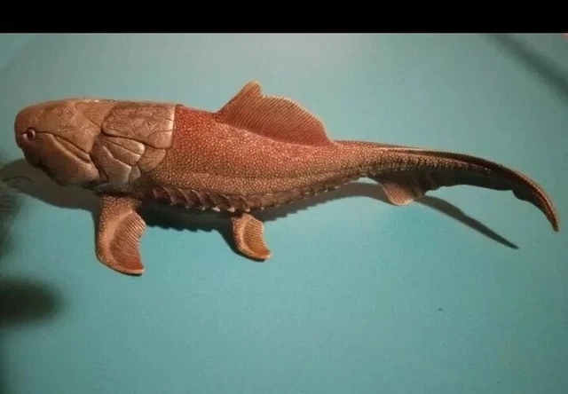 SCHLEICH DUNKLEOSTEUS FIGURE Prehistoric Fish 2015 Jaw Opens & Closes 8 ...