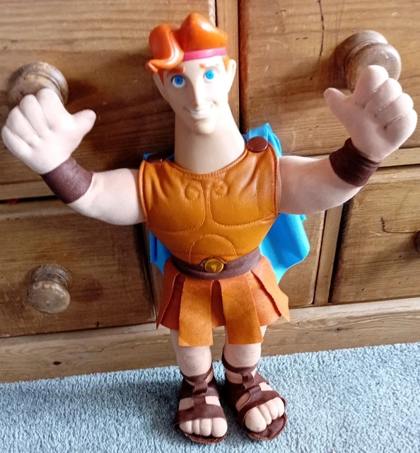 VINTAGE DISNEY HERCULES 17" Poseable Bendable Doll Plush Figure By ...
