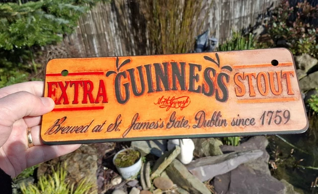 11X4 INCH PLYWOOD Double Sided Guinness Sign. £13.20 - PicClick UK