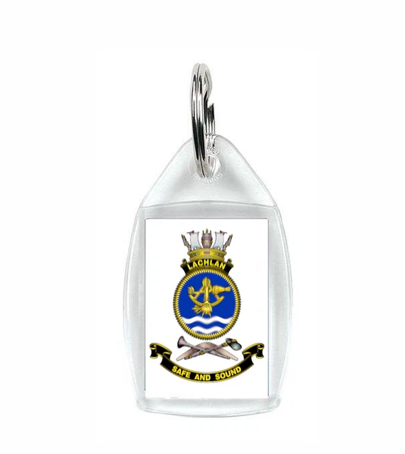 HMAS LACHLAN ROYAL Australian Navy Key Ring Acrylic Blurred To Prevent ...