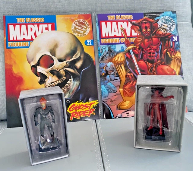EAGLEMOSS MARVEL CLASSIC Collection Ghost Rider v Mephisto Figures ...