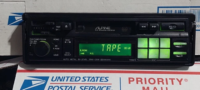 ALPINE 7292S CASSETTE Player In Dash Receiver pull out unit, old school ...