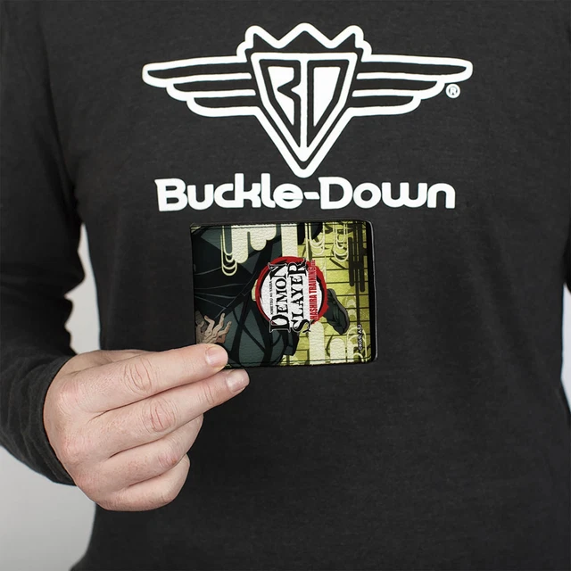 BI-FOLD WALLET DEMON SLAYER Sanemi Shinazugawa Sword Pose and Title ...