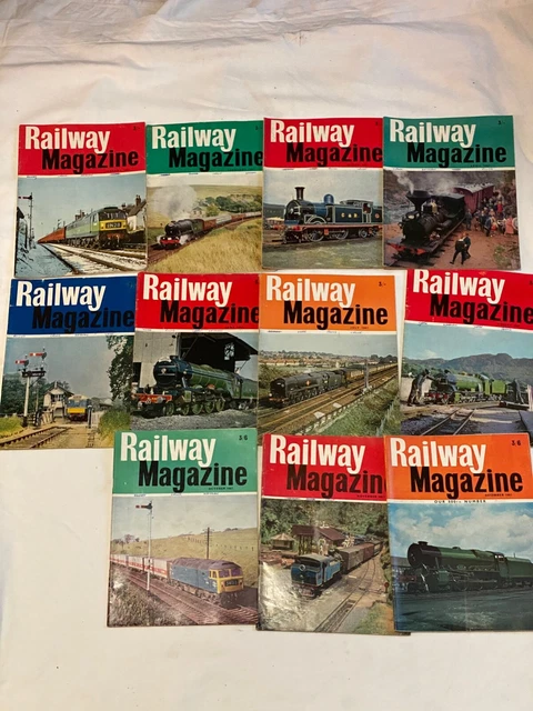 VINTAGE RAILWAY MAGAZINE IPC x11 Editions 1967 ORIGINAL CONDITION £12. ...