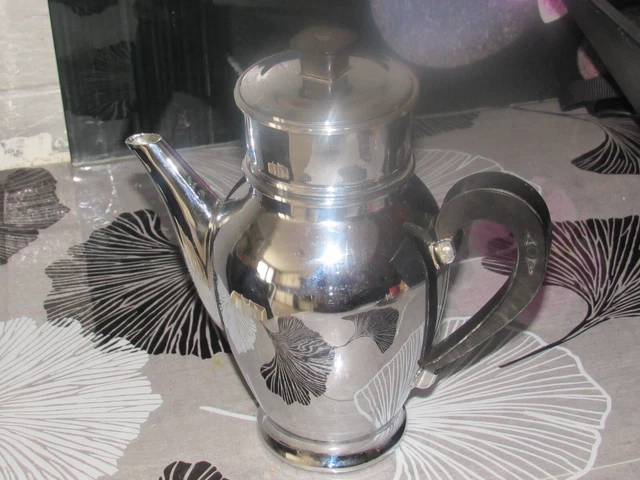 VINTAGE CAFETIÈRE ETS Baumlin Chromé France Café Années 60 EUR 18,00 ...
