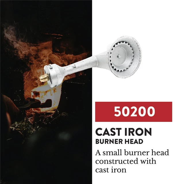 GAS ONE PROPANE High Pressure Cast-Iron Round Burner Head with £17.31 ...