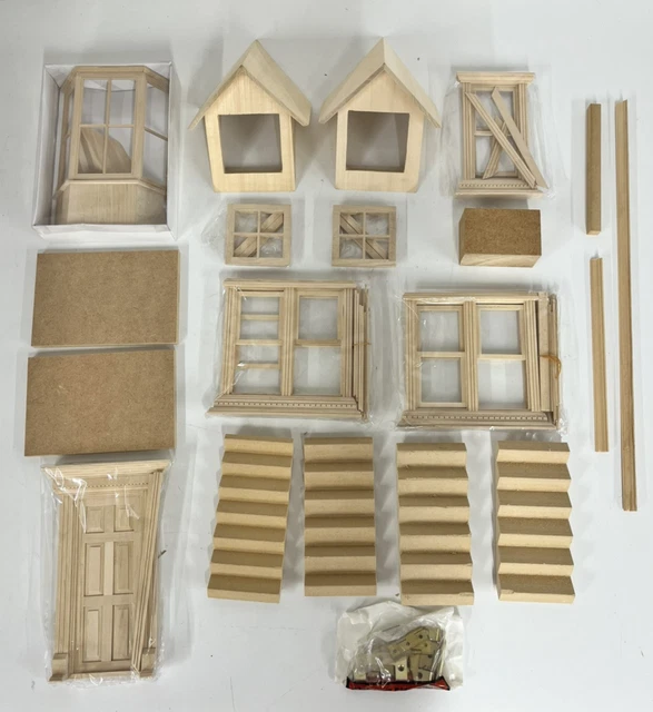 MAPLE STREET EDWARDIAN Dolls House kit with Basement Ready to Assemble ...