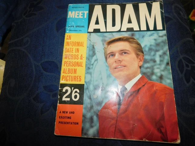 VINTAGE 1963 MAGAZINE MEET ADAM FAITH STAR SPECIAL No 6 GREAT PHOTOS £7 ...