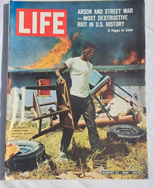 LIFE MAGAZINE, LA Race Riots, 1965, Los Angeles, Vintage, Rare £31.22 ...