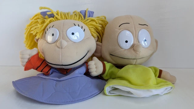 NICKELODEON RUGRATS ANGELICA & Baby Dil Puppet | 1998 Plush Toy ...